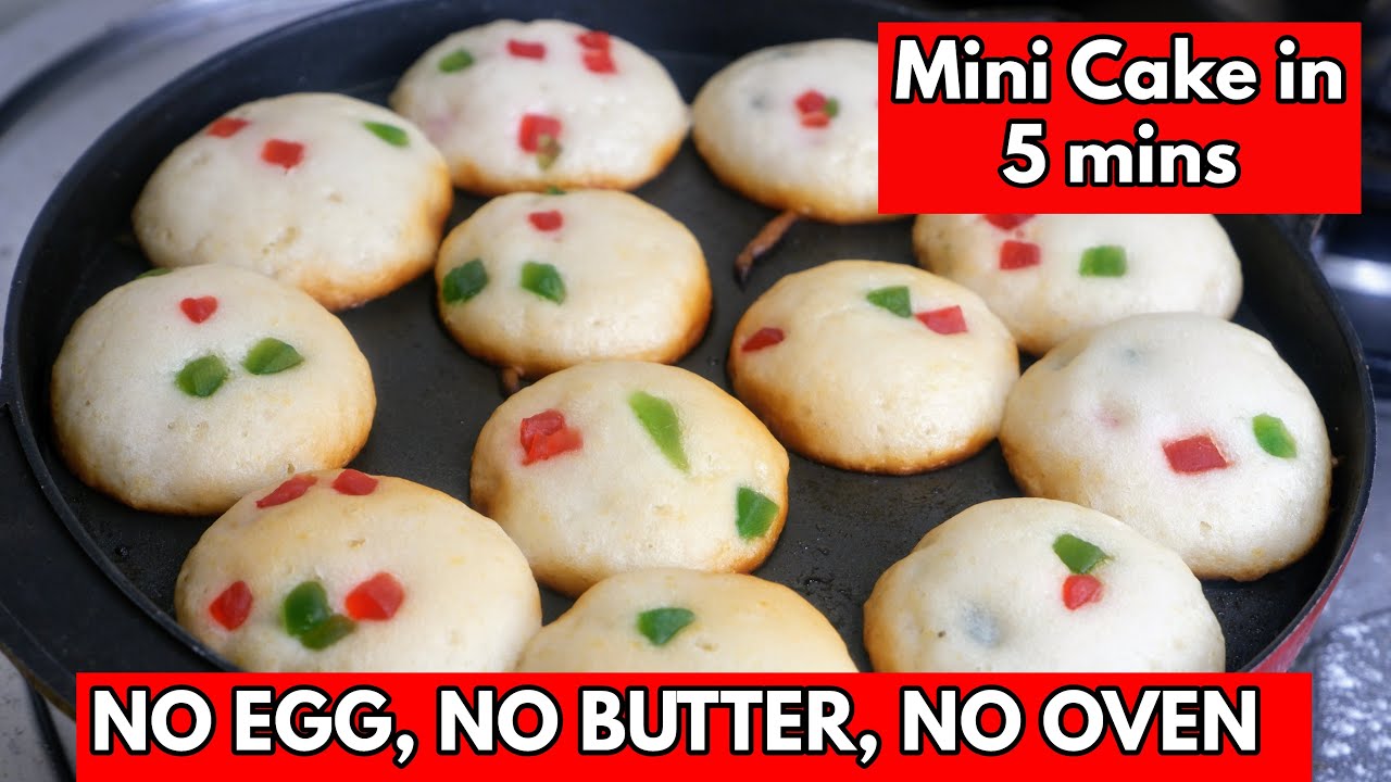 Eggless Mini Cake in 5 mins | Mini Cake in Appe Pan | Instant Cake ...