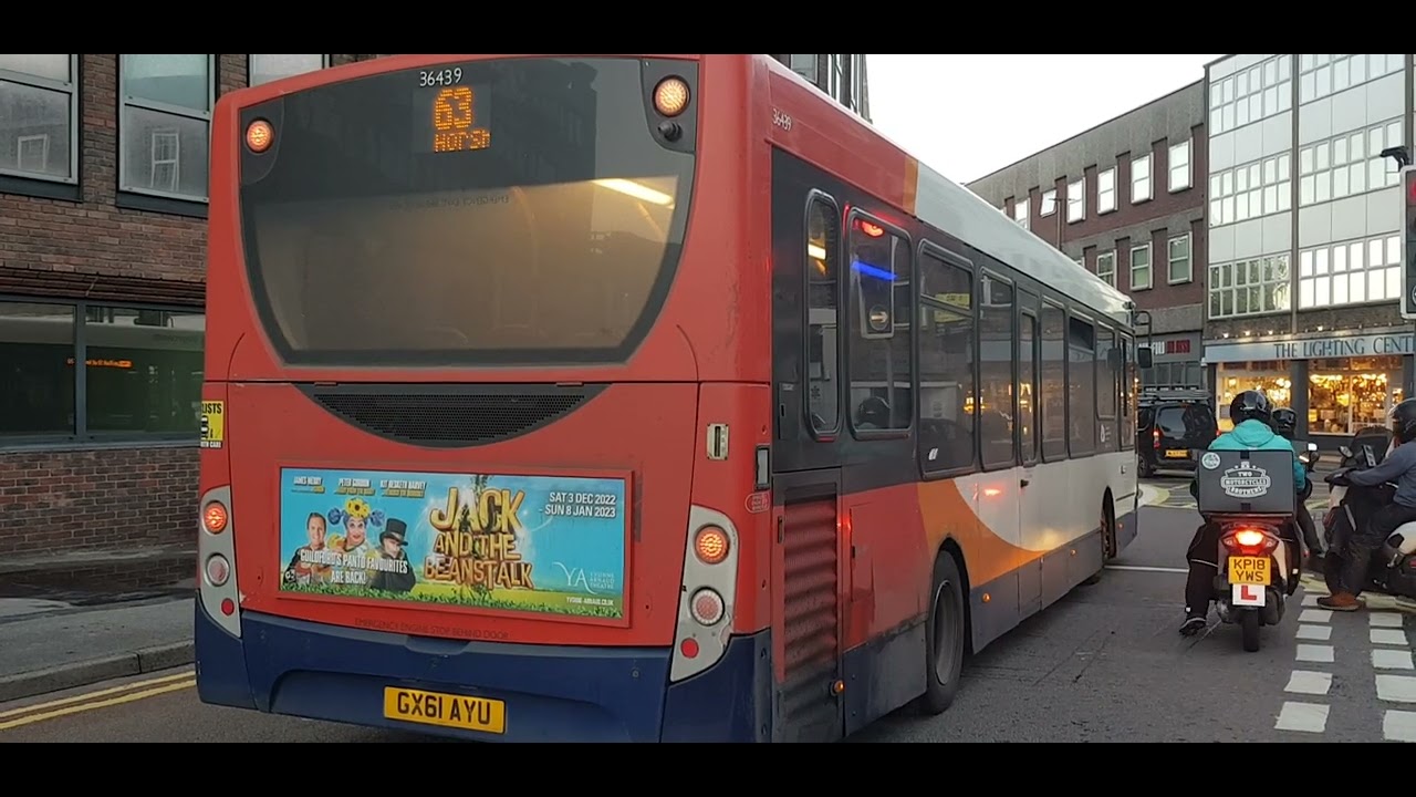 Here is the stagecoach bus 36439 on the number 63 in Guildford Thursday ...