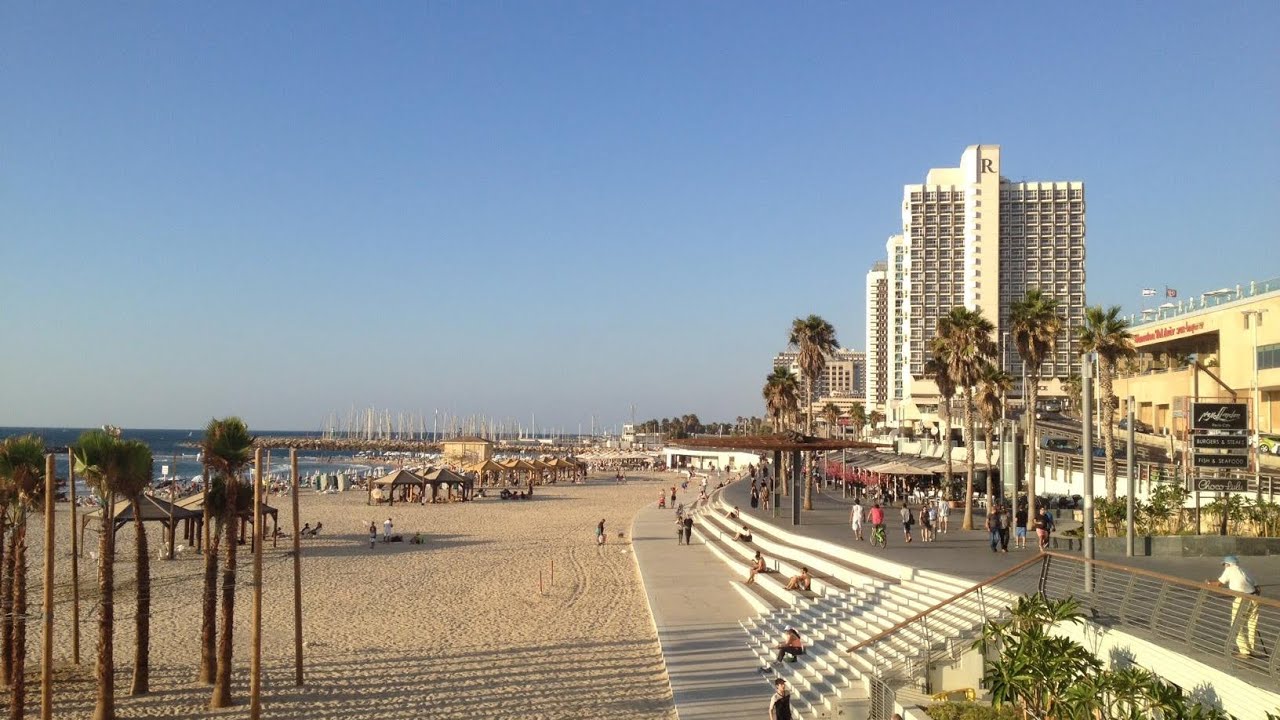 Walking Along the Tel Aviv Promenade | A Relaxing Coastal Walk in ...