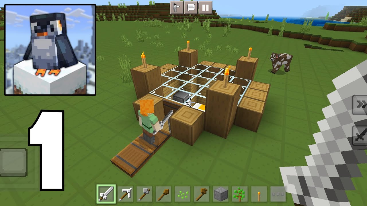 Maxicraft 5 - Survival Gameplay Part 1 - SMALL SURVIVAL BASE!! - YouTube