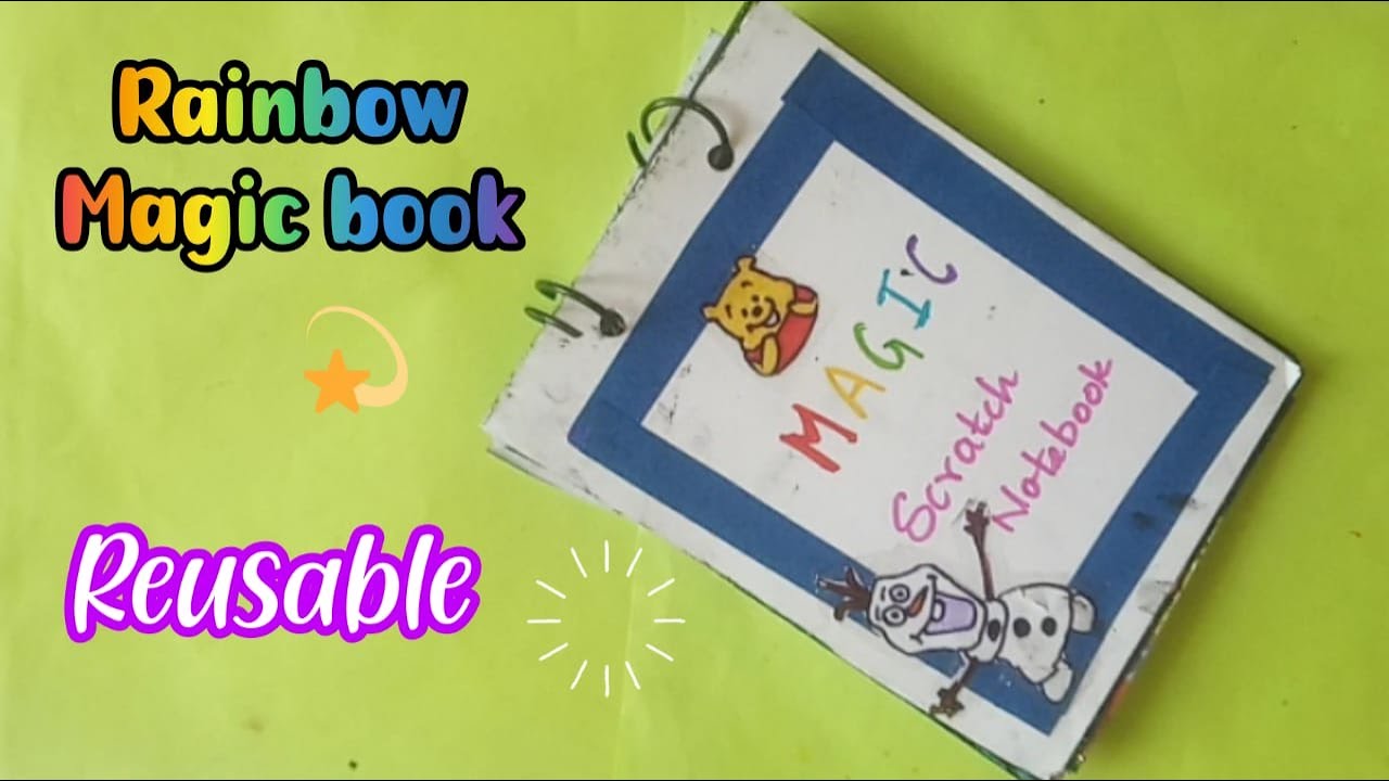 DIY scratch paper notebook | Magic scratch book | Reusable | Playful ...