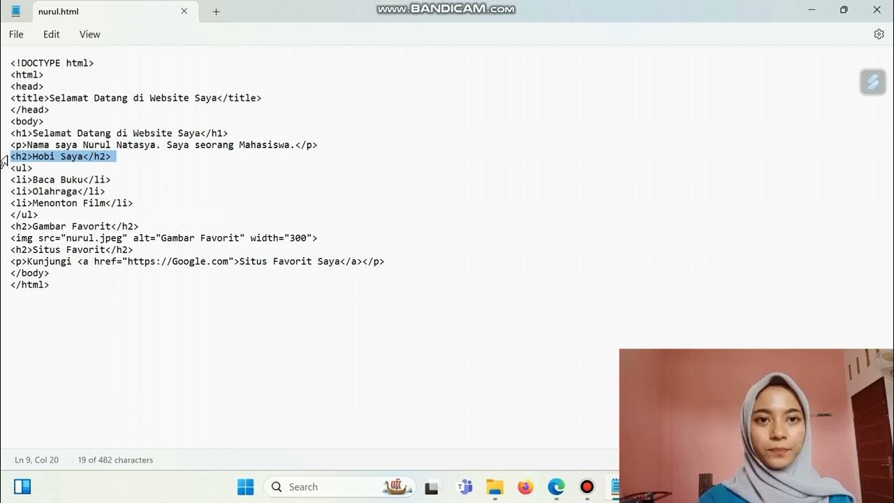 PENJELASAN FUNGSI CODING HTML - YouTube