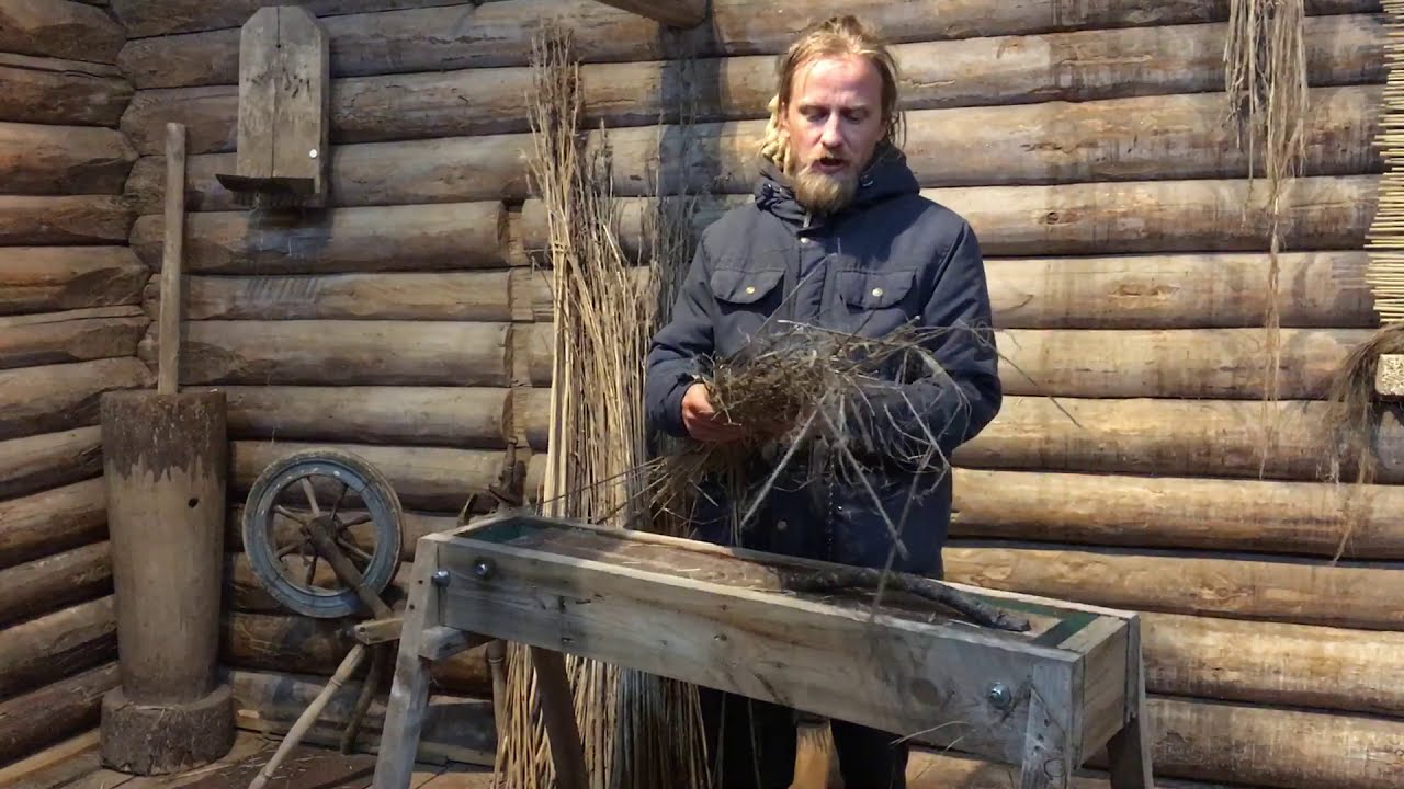 How we process hemp fiber at our farm - YouTube