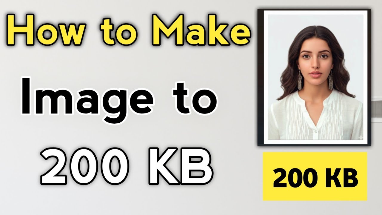 How to make 200kb photo in mobile | 200 kb ka photo kaise banaye ...