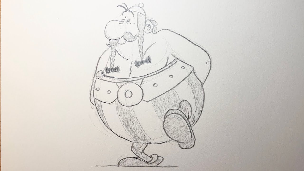 HOW TO DRAW Obelix full figure | Asterix characters | 0009 - YouTube