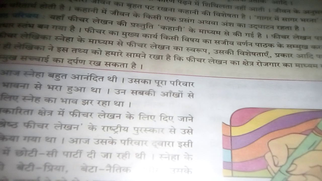 12 Hindi Vavahrik Hindi Lesson-15 Ficher Lekhan Lekhika-Dr.Bina Sharma ...