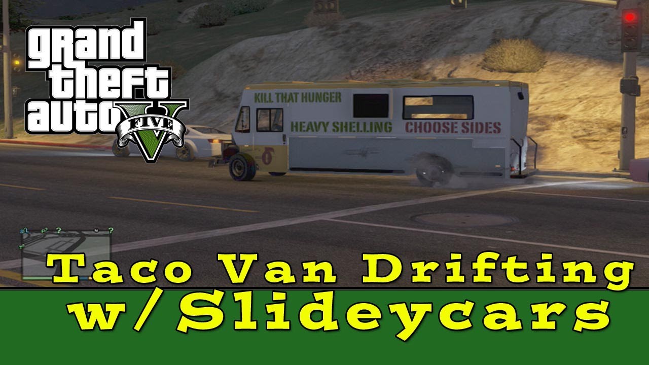 GTA 5 Taco Van Truck Drifting w/SlideyCars Cheat + Bonus Car ...