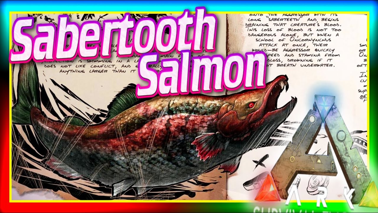 SABERTOOTH SALMON! (ARK: Survival Evolved Dossier/News) #84: Prime Fish ...