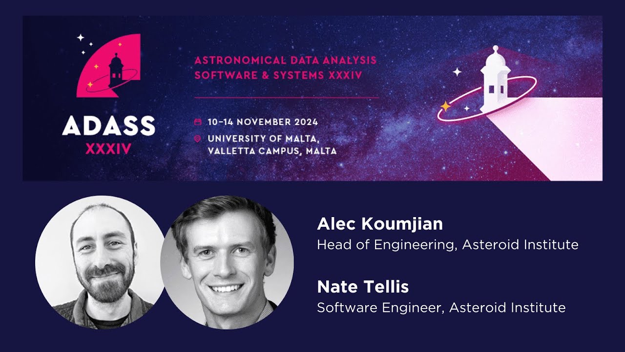 2024 Asteroid Institute Engineers present at ADASS Conference - YouTube
