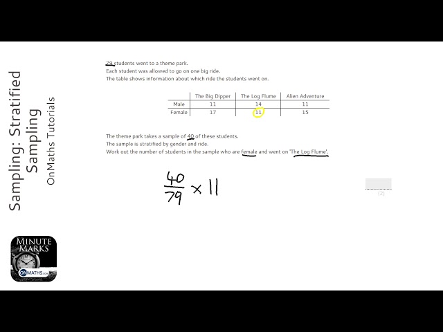 Stratified Sampling Formula Gcse