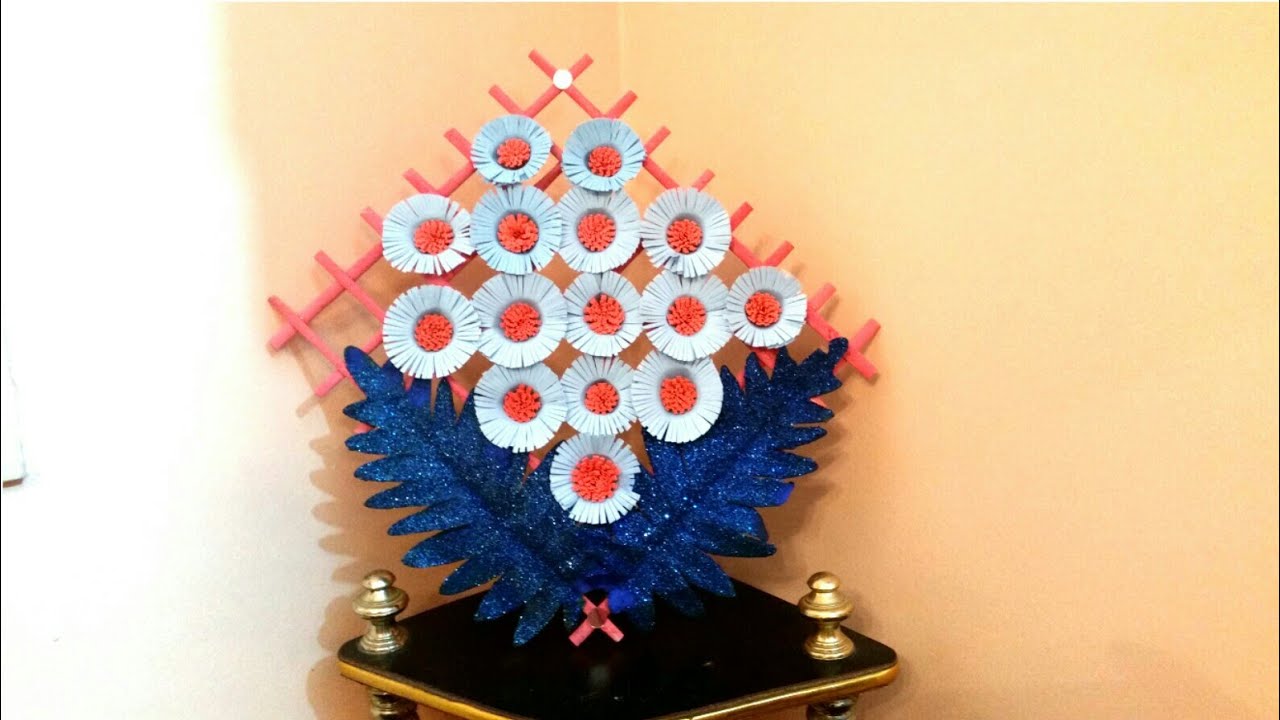 How to make a beautiful paper wall hanging/diy craft/paper craft ...
