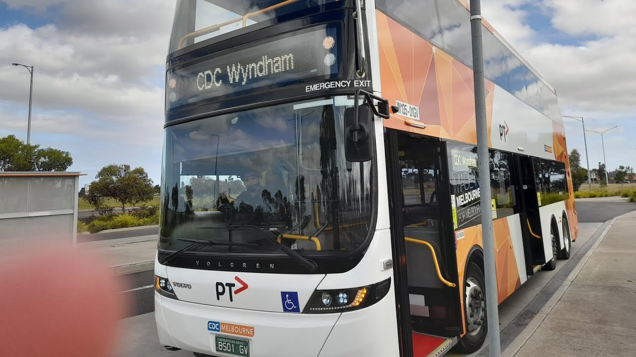 CDC Melbourne Wyndham #135 Volvo B9TL Volgren Optimus double decker ...
