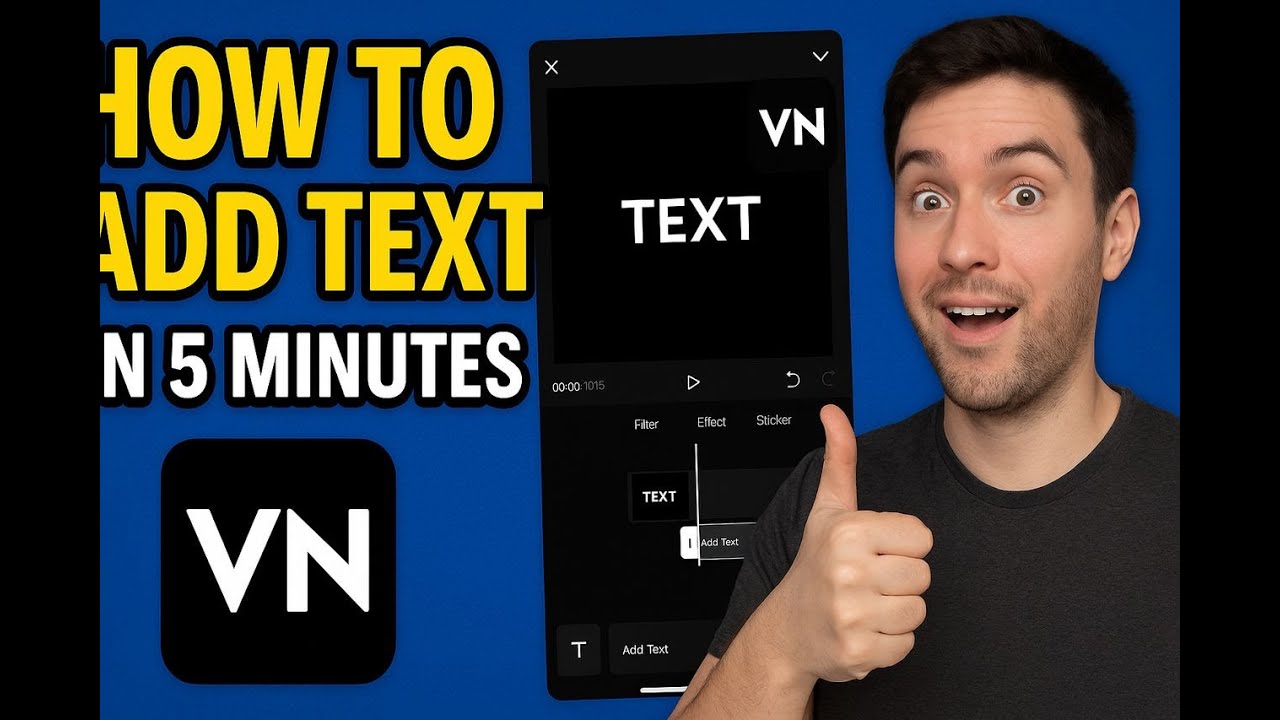 How To Add Text In VN Video Editor In Just 5 Minutes - YouTube