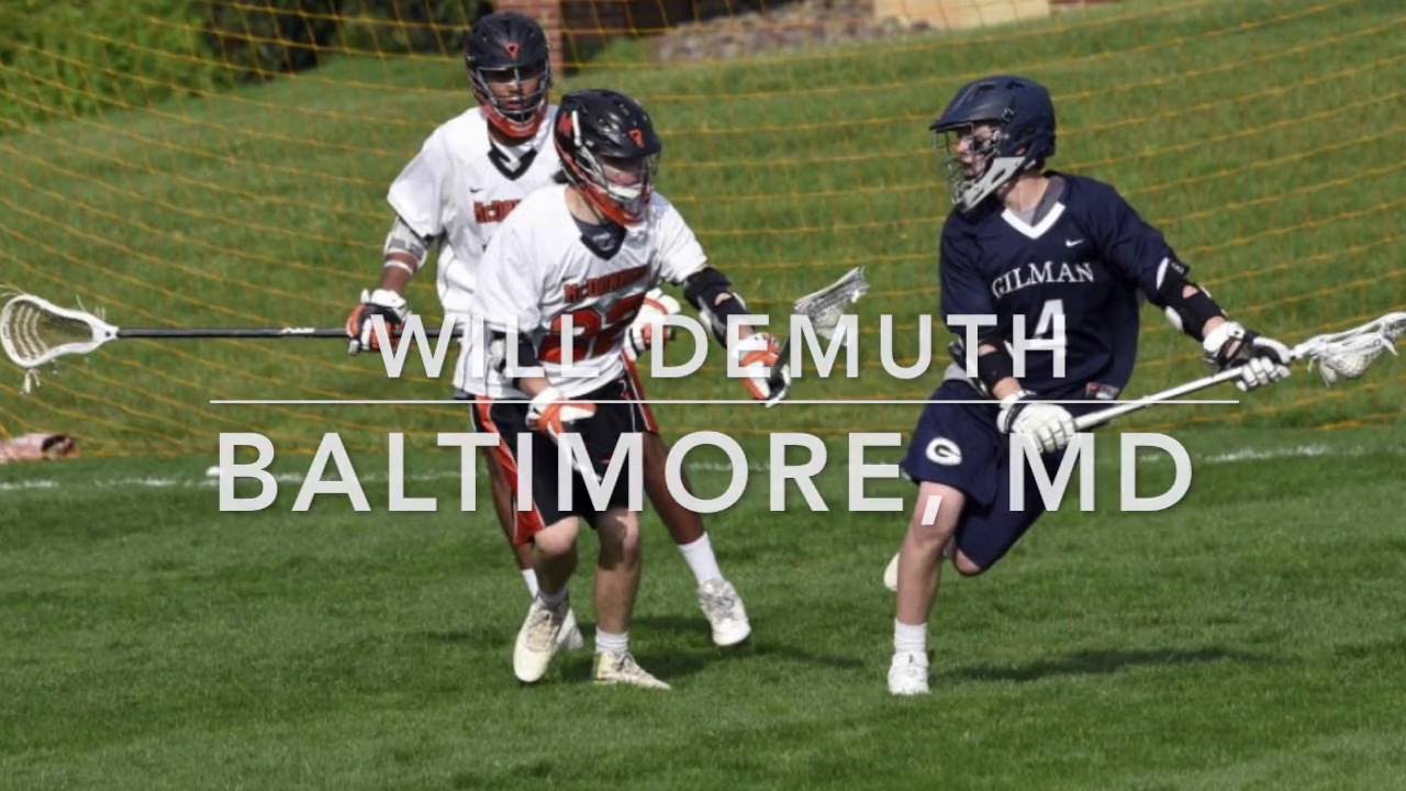 Will DeMuth Lacrosse 2016: Gilman '18 (Franklin & Marshall Commit ...