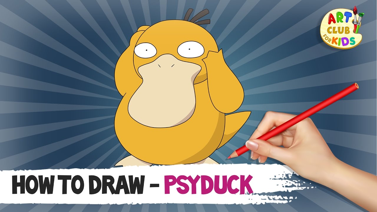 How to draw Psyduck | Pokemon Go | Cartoon Network | Art Club for Kids ...
