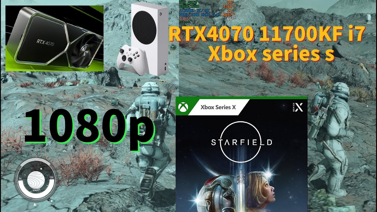 comparison【starfied 】xbox series s vs Rtx 4070 11700KF i7 - YouTube