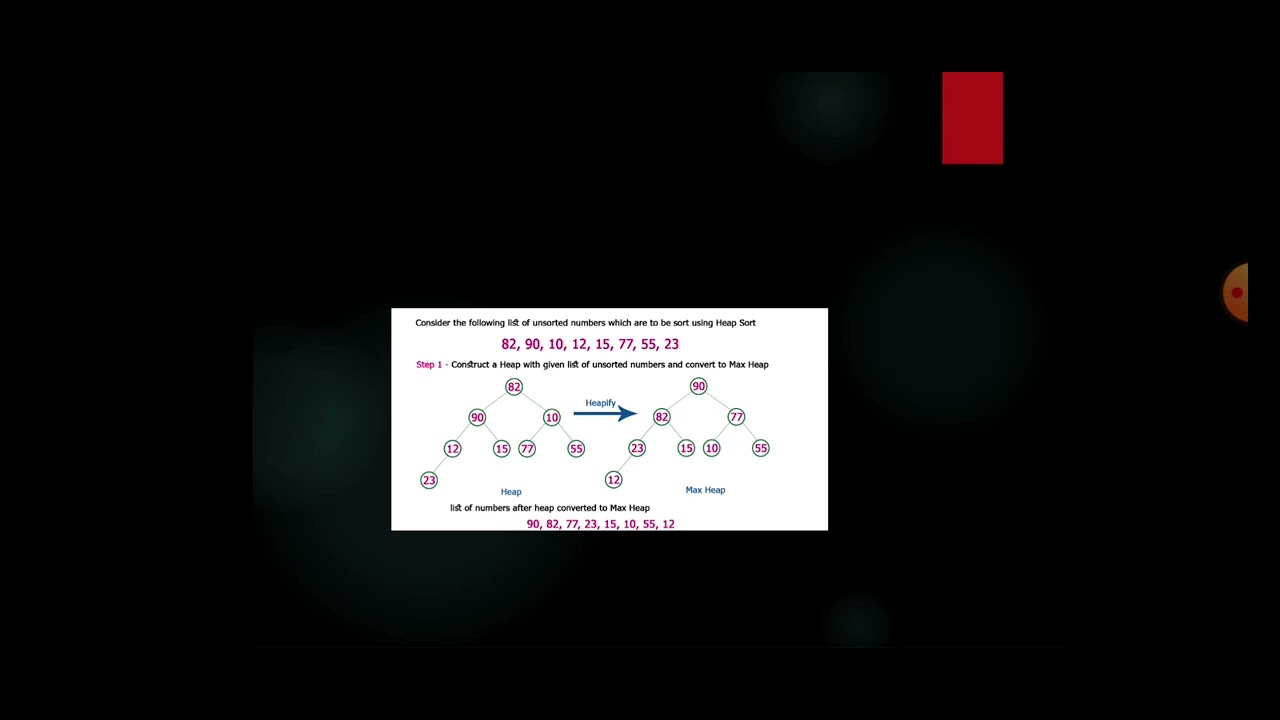 heap sort - YouTube