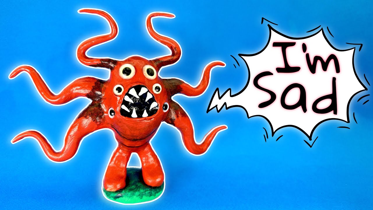 How To Make New Monster SAD SETH from Garten Of BanBan with Polymer ...