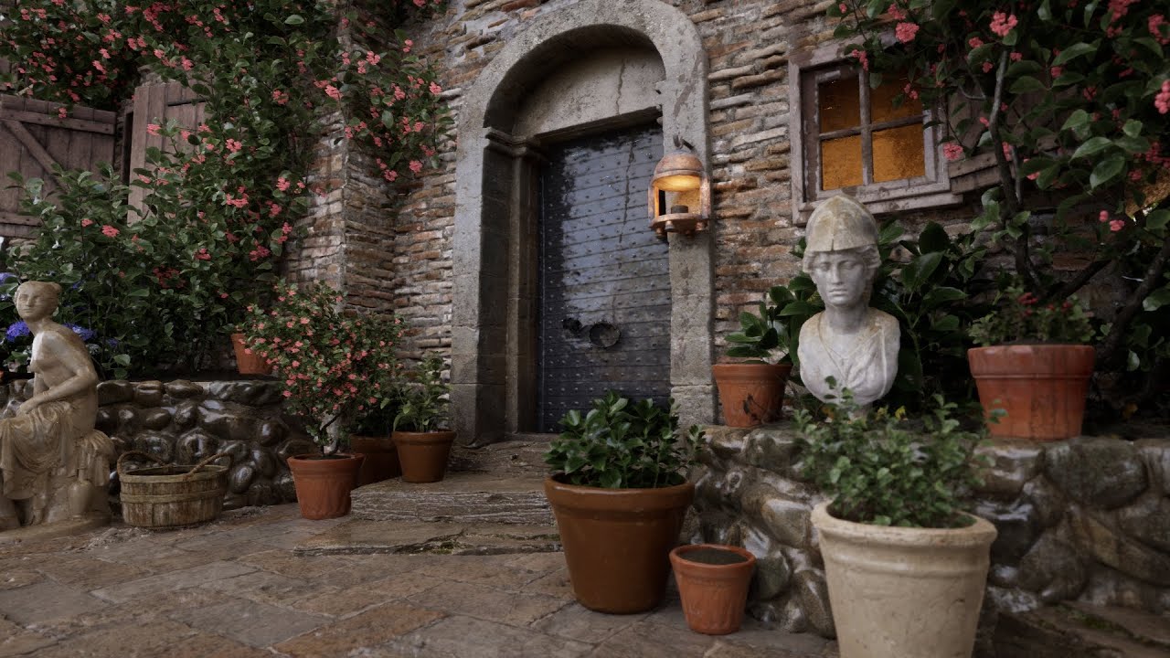 Roman Garden - Unreal Engine 5 - YouTube