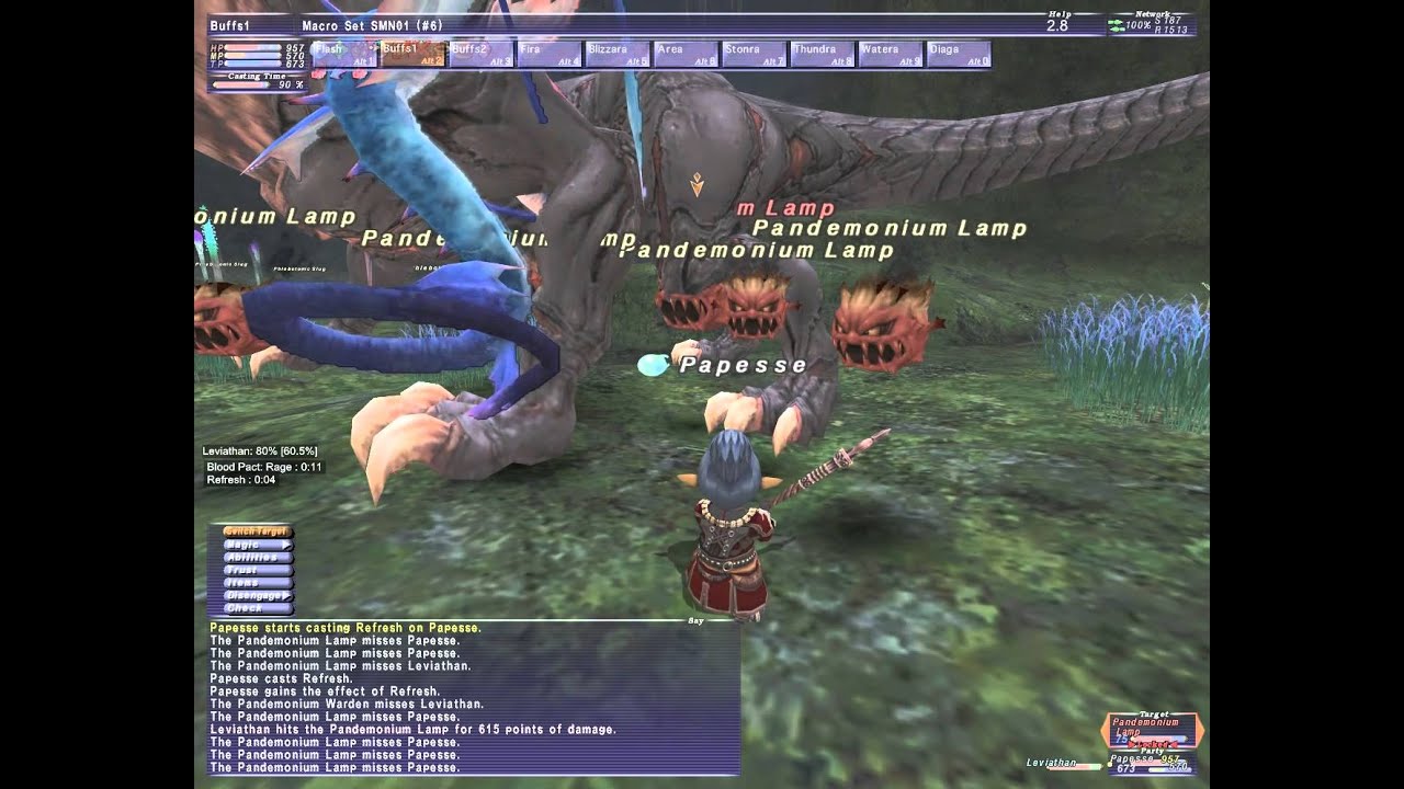 FFXI Pandemonium Warden Summoner Solo - YouTube