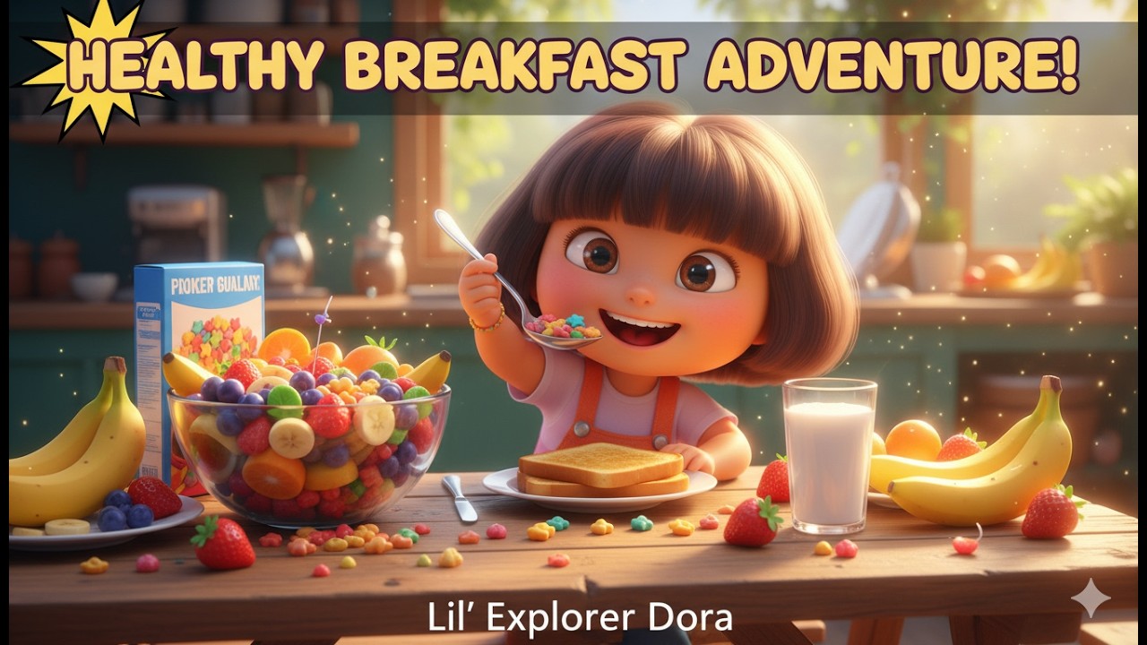 🥣Dora’s Healthy Breakfast Adventure. ! Best Learning Cartoon show for ...