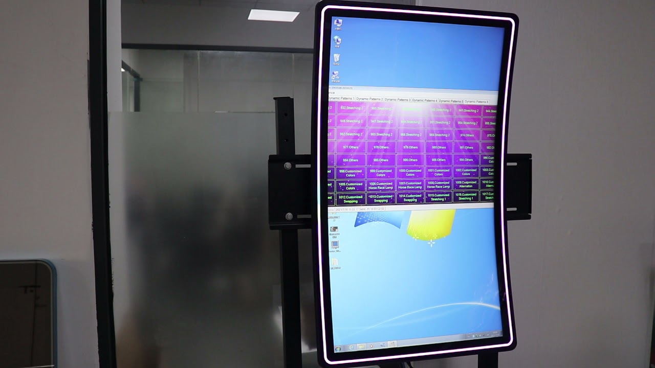 43"4K halo pcap curved monitor 4 - YouTube