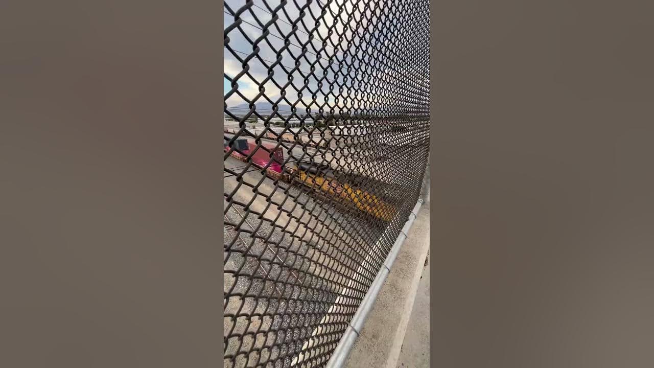 11/30/2024: UP 7257 leads an Massive EB Double Stack Train in East Colton Heights, CA - YouTube