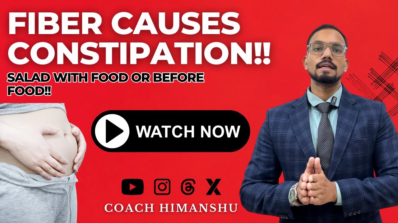 Can fiber causes constipation? | #coachhimanshu #fiber #constipation # ...
