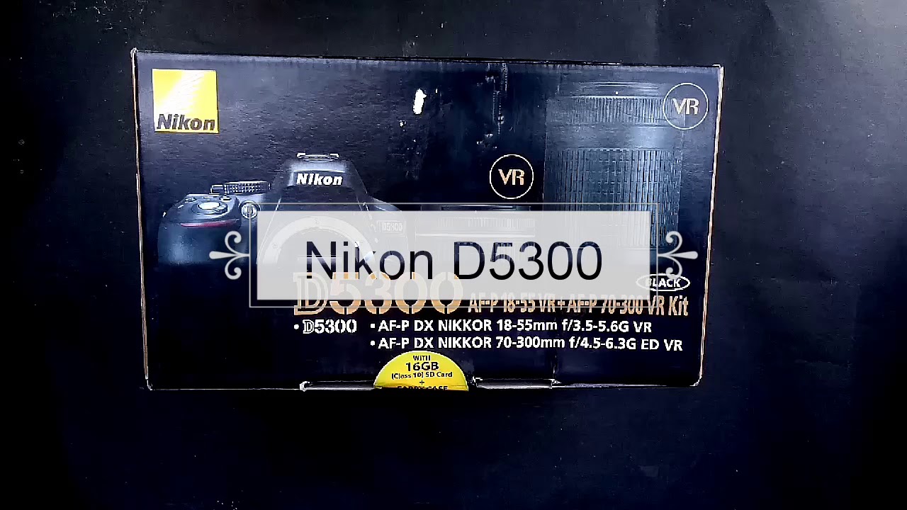 My first DSLR | Nikon D5300 unboxing - YouTube
