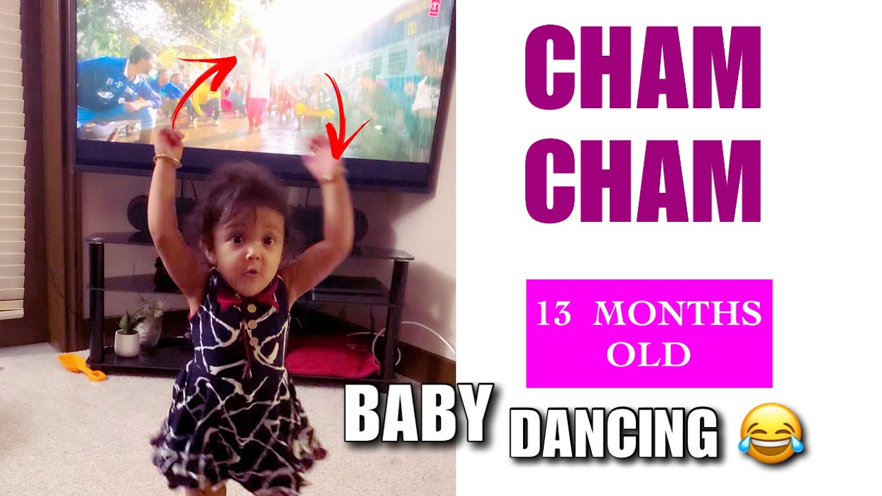 Cham Cham Song Dance | 13 Months old baby | Baaghi 😂 - YouTube