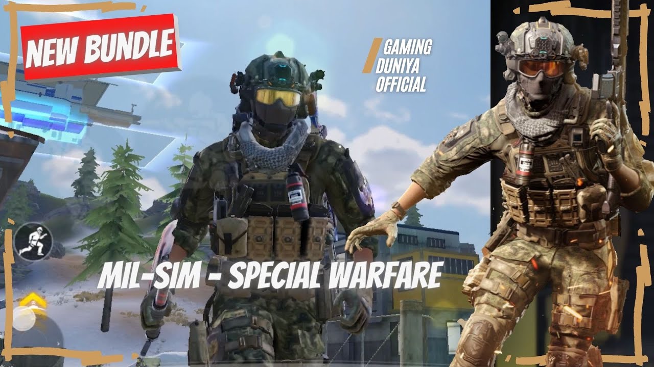 New Mil-Sim - Special Warfare Character bundle | Call Of Duty Mobile ...