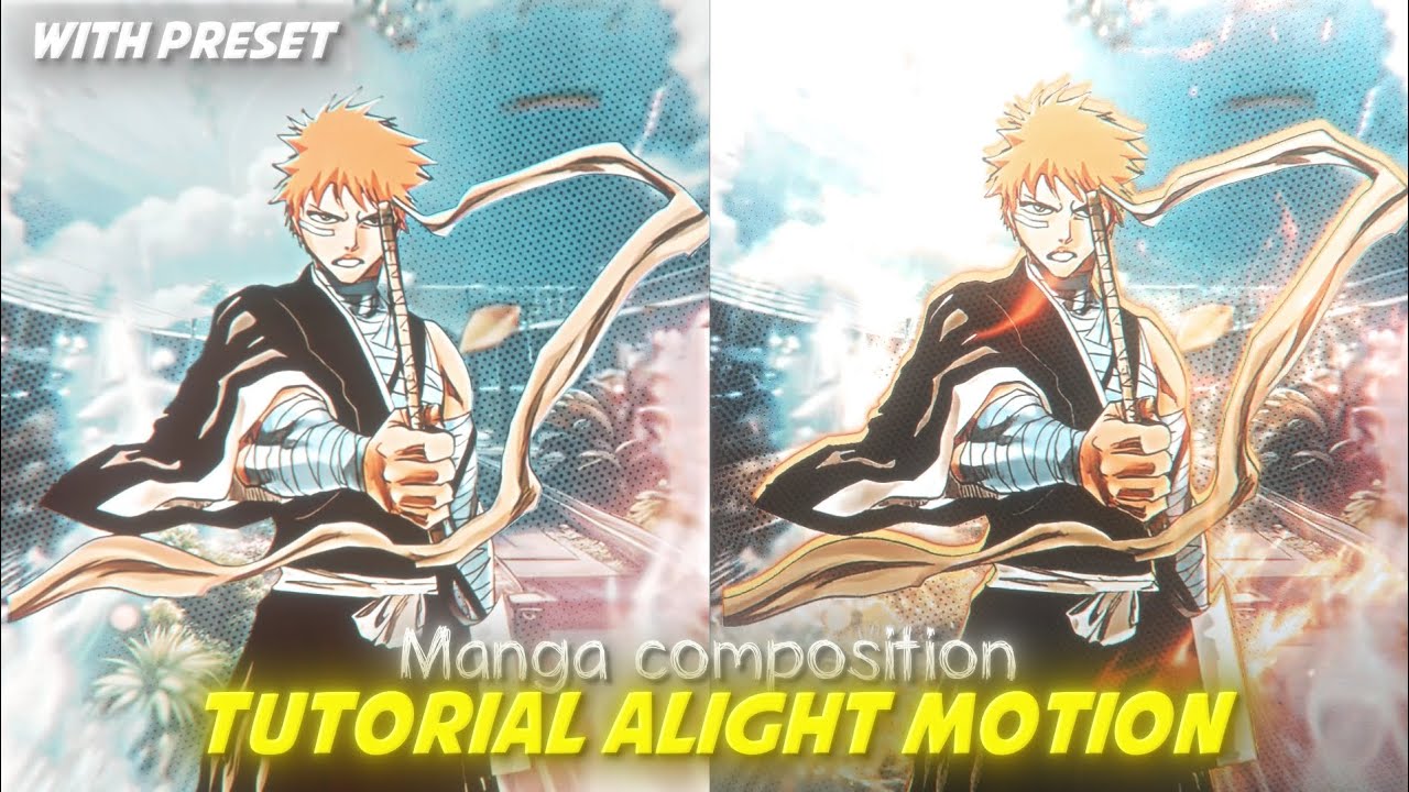 Manga edit composition tutorial alight motion | Manga edit tutorial ...