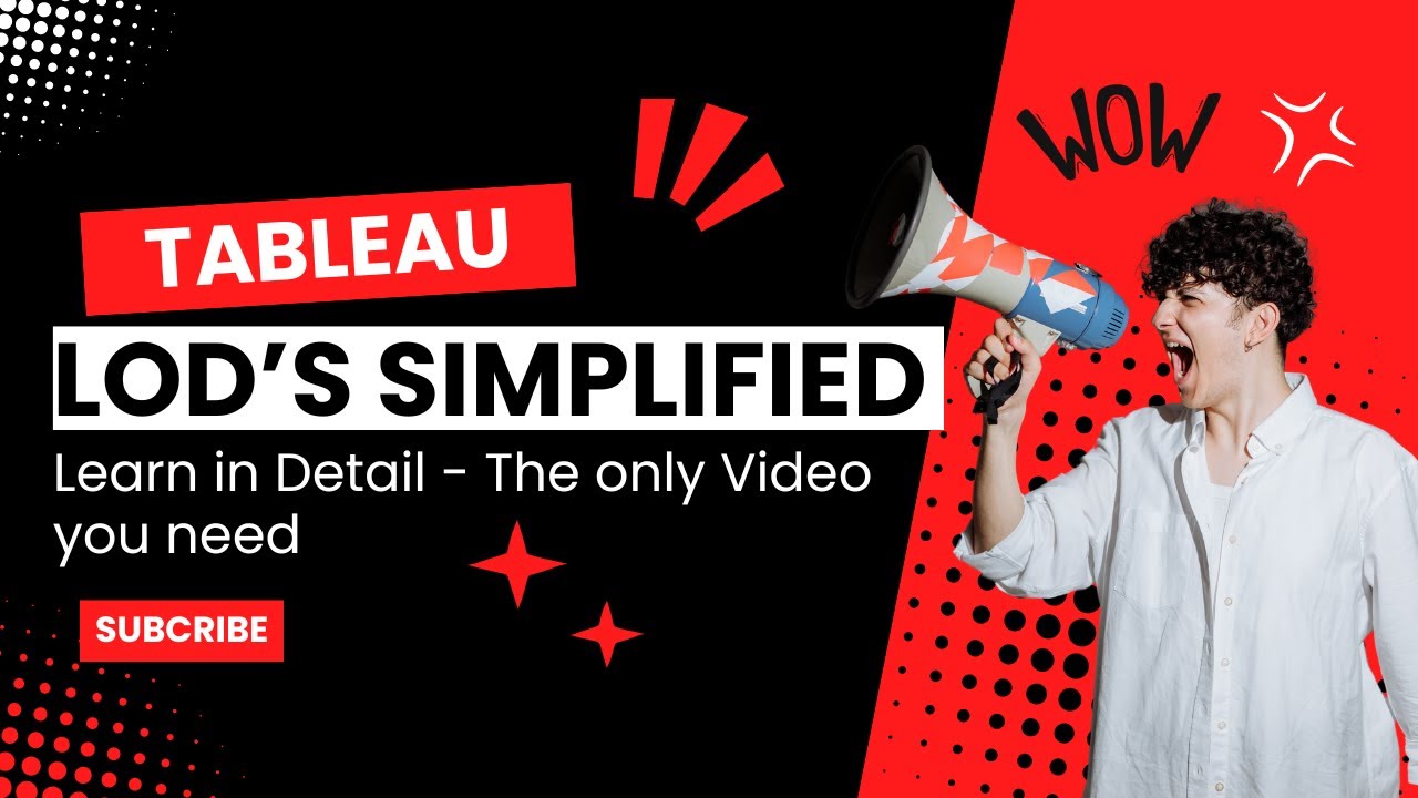 #LOD's Level of Detail Expressions Made Easy | #tableau - YouTube