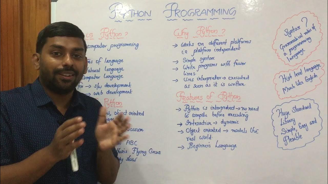 Python Programming || Class 01 || Basics - YouTube