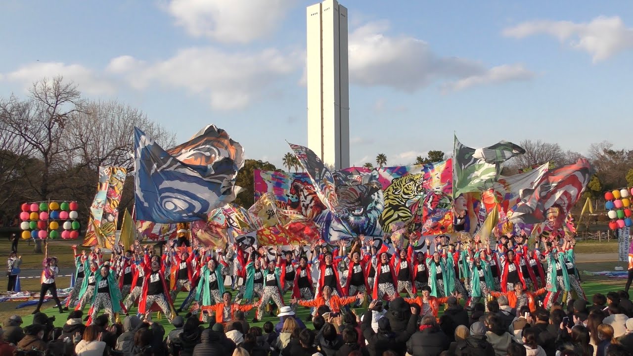 【4K】嘉們-KAMON-｜大阪万々祭-bang bang beat!-(第12回堺よさこいかえる祭り/フィナーレ演舞) - YouTube