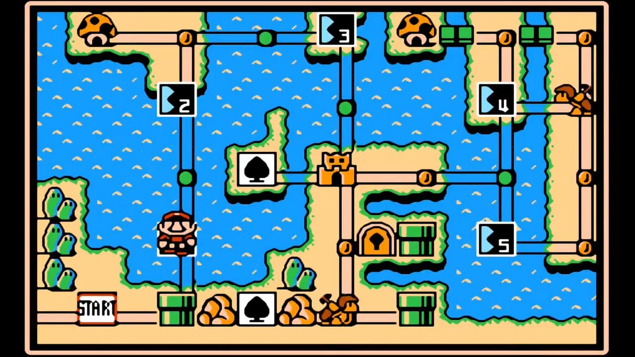 Super Mario Bros 3 (NES) (3|8) / World 3: Water Land [4:3/FHD@60] - YouTube