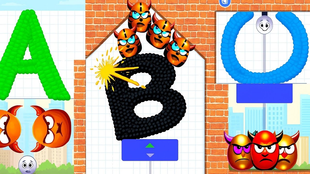 Smash the Alphabet! A-B-C-D-E-F Draw to Smash in Ultra 4K 💥 - YouTube