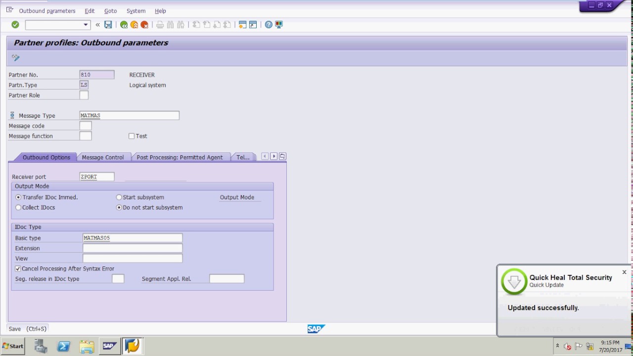 CREATE OUTBOUND PARTNER PROFILE AVI - YouTube