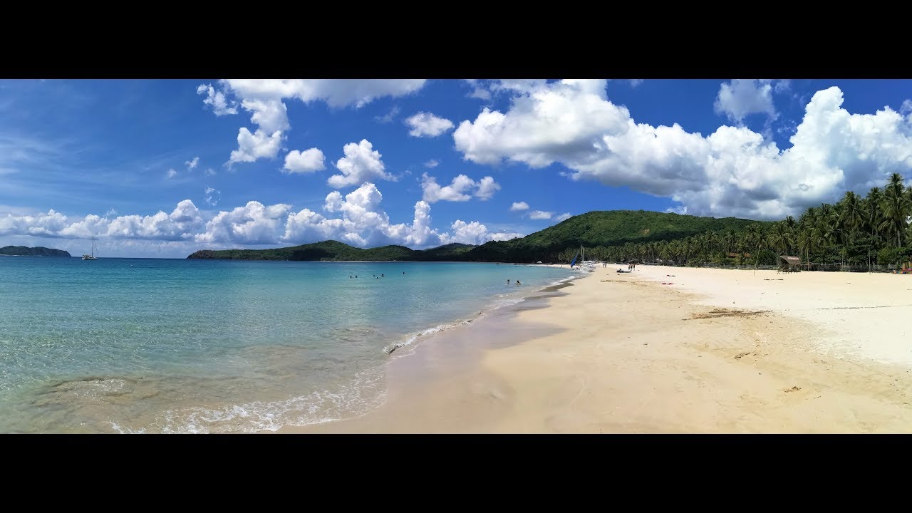 NACPAN BEACH the most beautiful beach in PALAWAN PHILIPPINES - YouTube