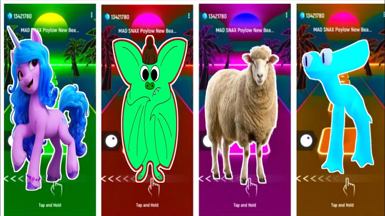 My Little pony🆚Nighty Boo🆚Funny sheep 🆚Cyan Yellow💦💥Who is The best ...