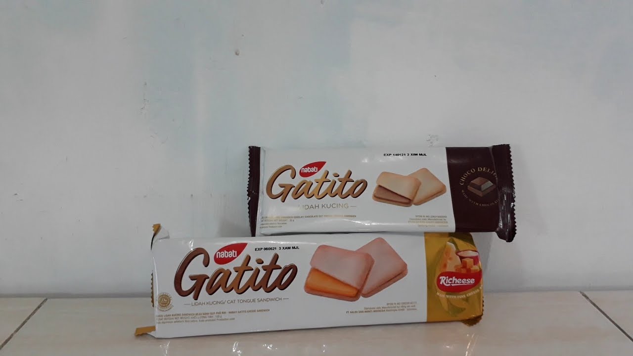 Nabati Gatito Lidah Kucing/ Cat Tongue Sandwich - YouTube