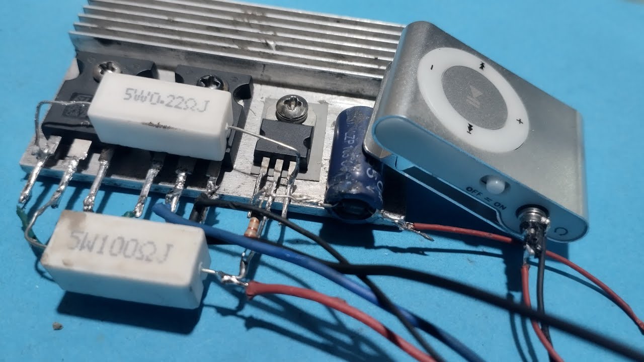 DIY SIMPLE Powerful Amplifier Circuit using Transistor TIP35c and ...