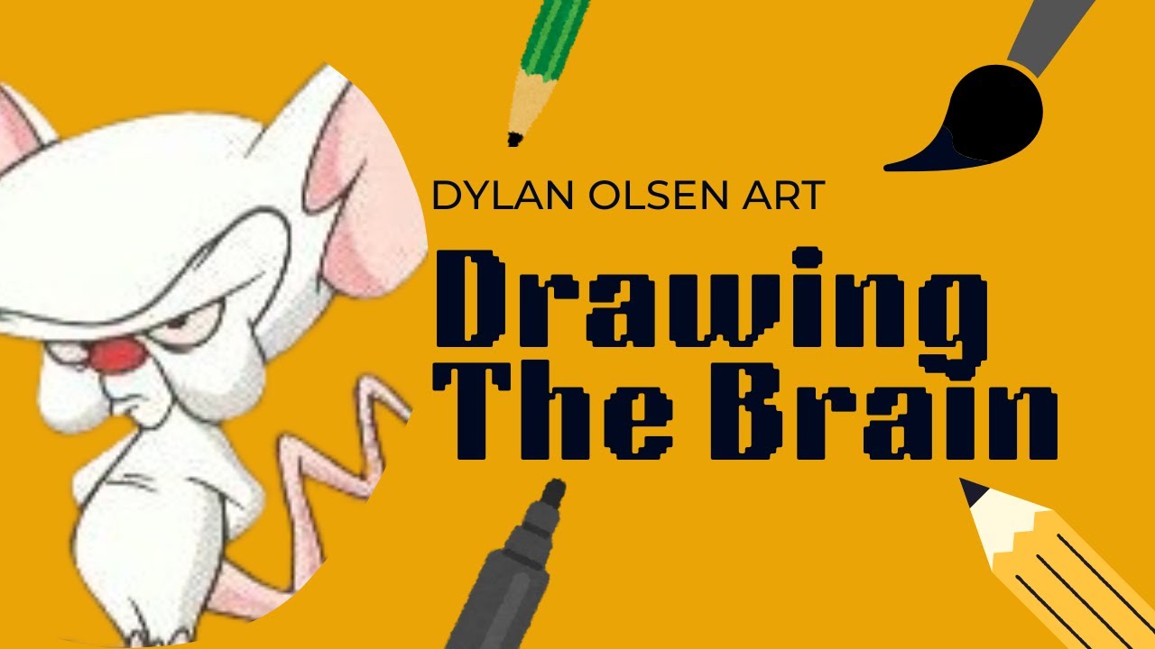 How to Draw Brain from the Pinky and the Brain Series - YouTube