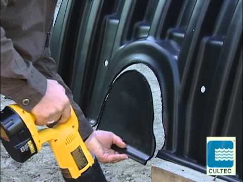 How to Trim the Side Portal on a CULTEC Chamber - YouTube