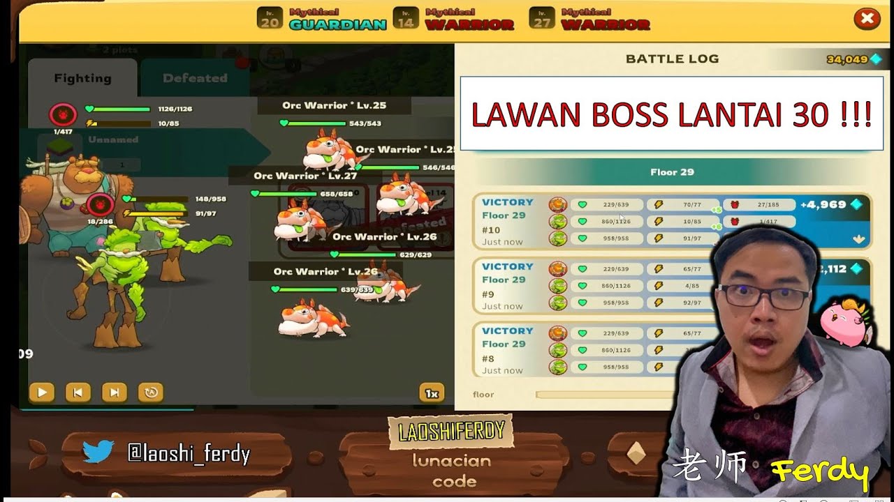 SADIS! BOSS LANTAI 30 LAND GAMEPLAY || Axie Homeland Part - 10 - YouTube