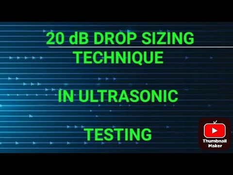 20 dB drop sizing technique in ultrasonic testing. 20 dB drop method. # ...
