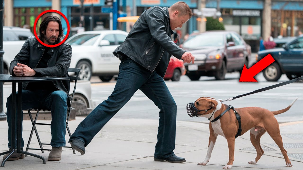 Ruthless Biker Kicked a Dog for Fun,Unaware that Keanu Reeves owns the ...
