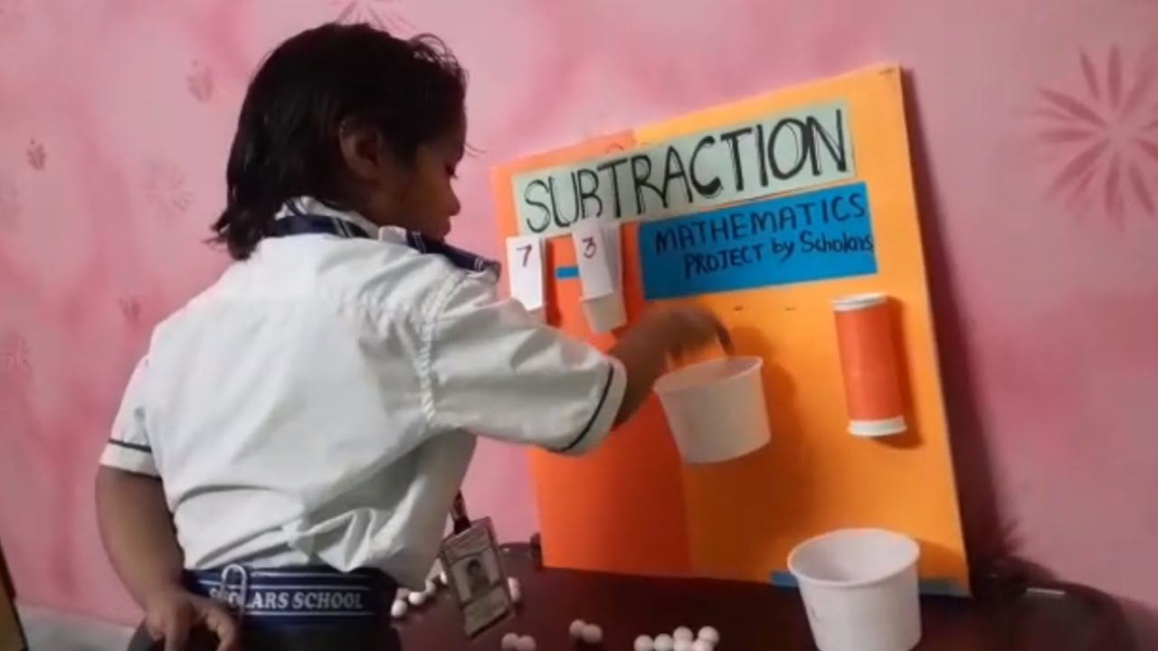 SUBTRACTION MACHINE : MATHS-Working Model - YouTube