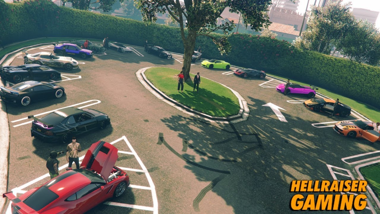 GTA 5 Best Looking Cars Car Show! Highway Tunnel Drags, High End Exotic ...