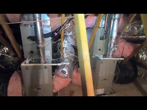 Installation of Carrier Variable Speed Furnaces and Enlarge Ducts - YouTube